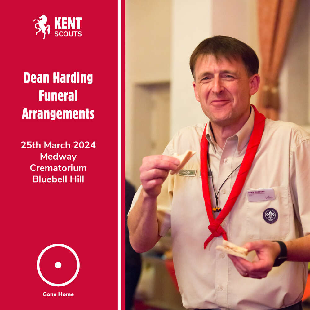 Details of Dean Harding’s Funeral – 25th March 2024 | Kent Scouts